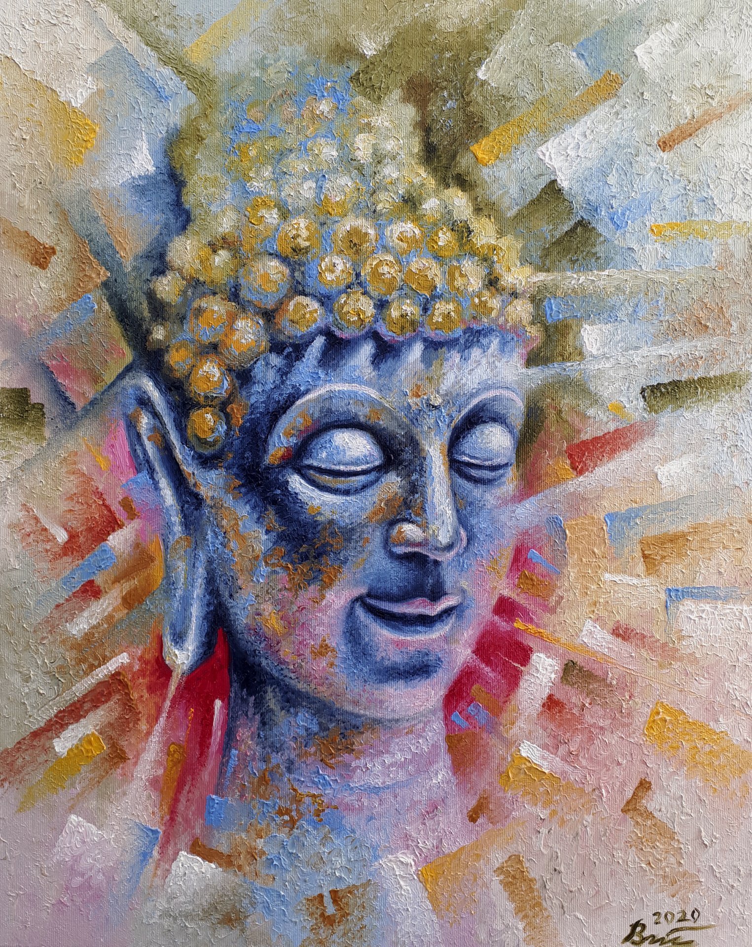Buddha Painting by Serhii Voichenko - Jose Art Gallery