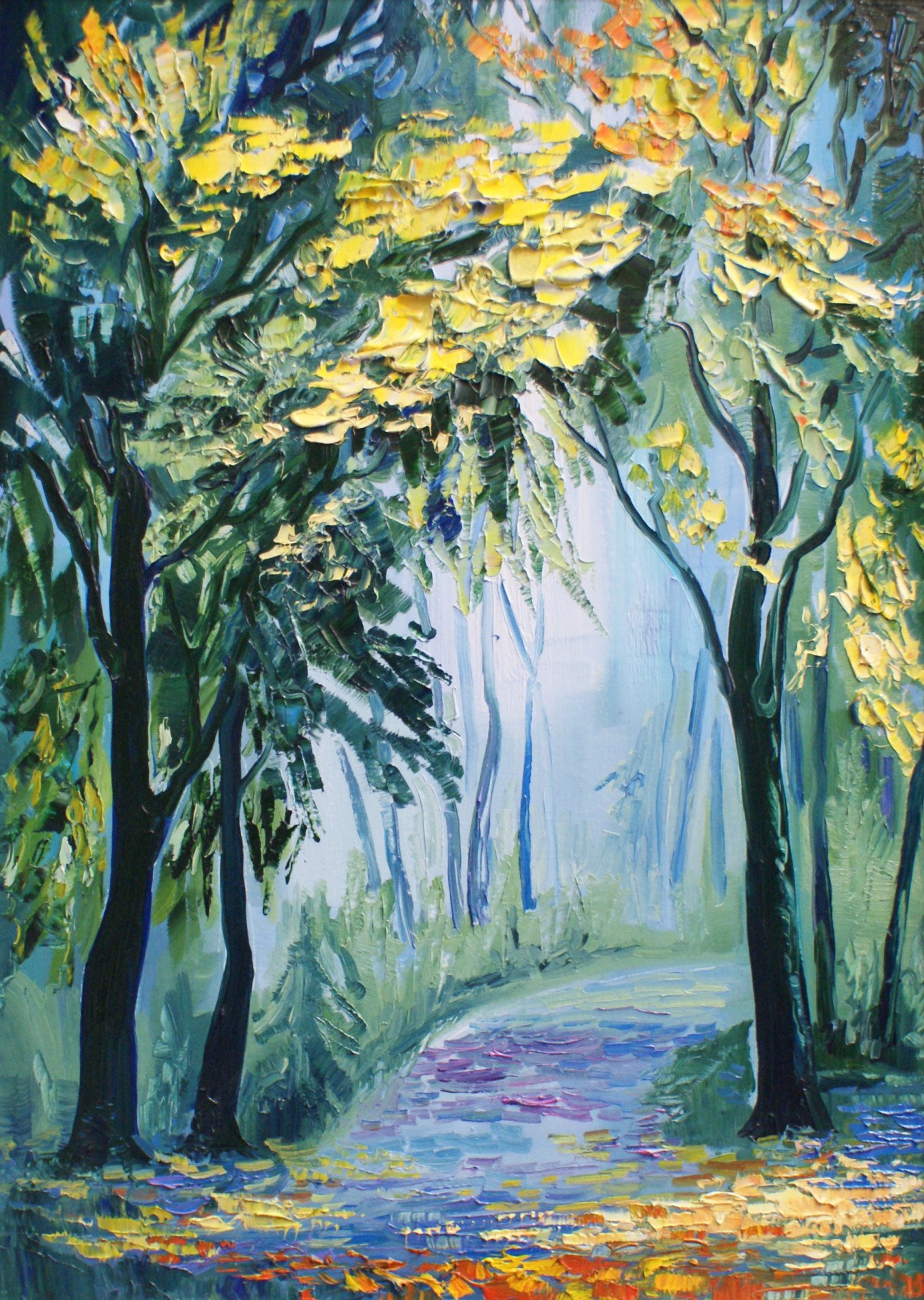 Green Arch Painting by Boris Zhigalov - Jose Art Gallery