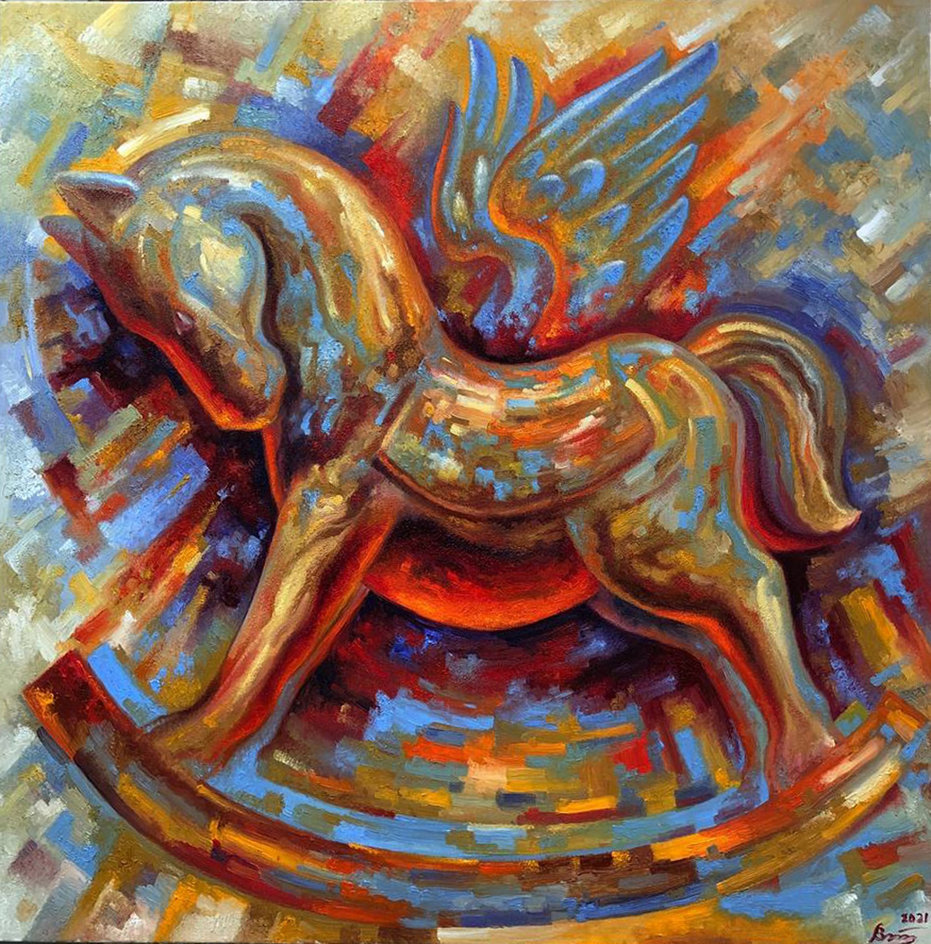 Pegasus Painting by Serhii Voichenko - Jose Art Gallery