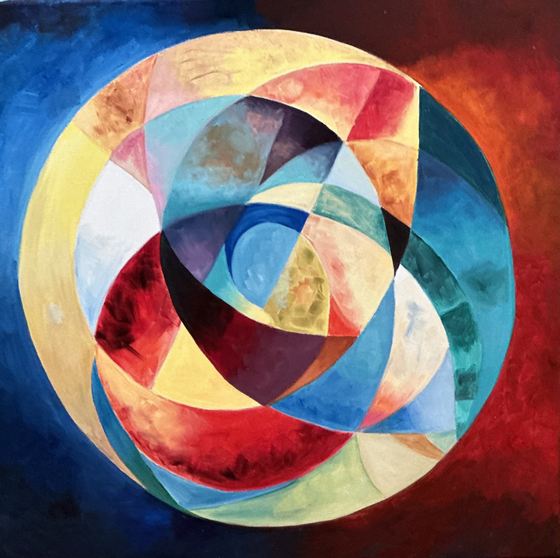 Geometry of the universe 1 Painting by Larisa Robins