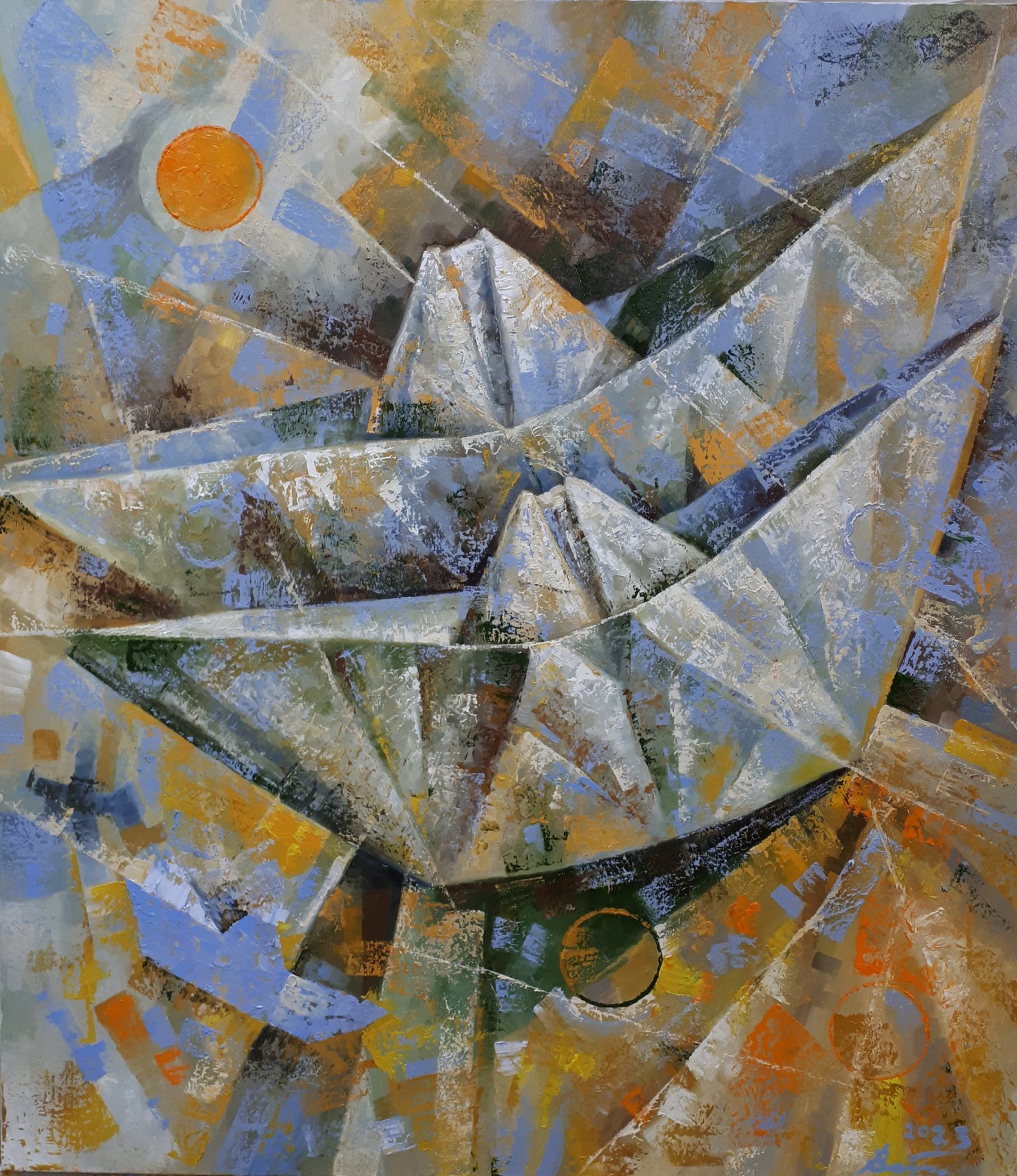 Paper storm Painting by Serhii Voichenko - Jose Art Gallery