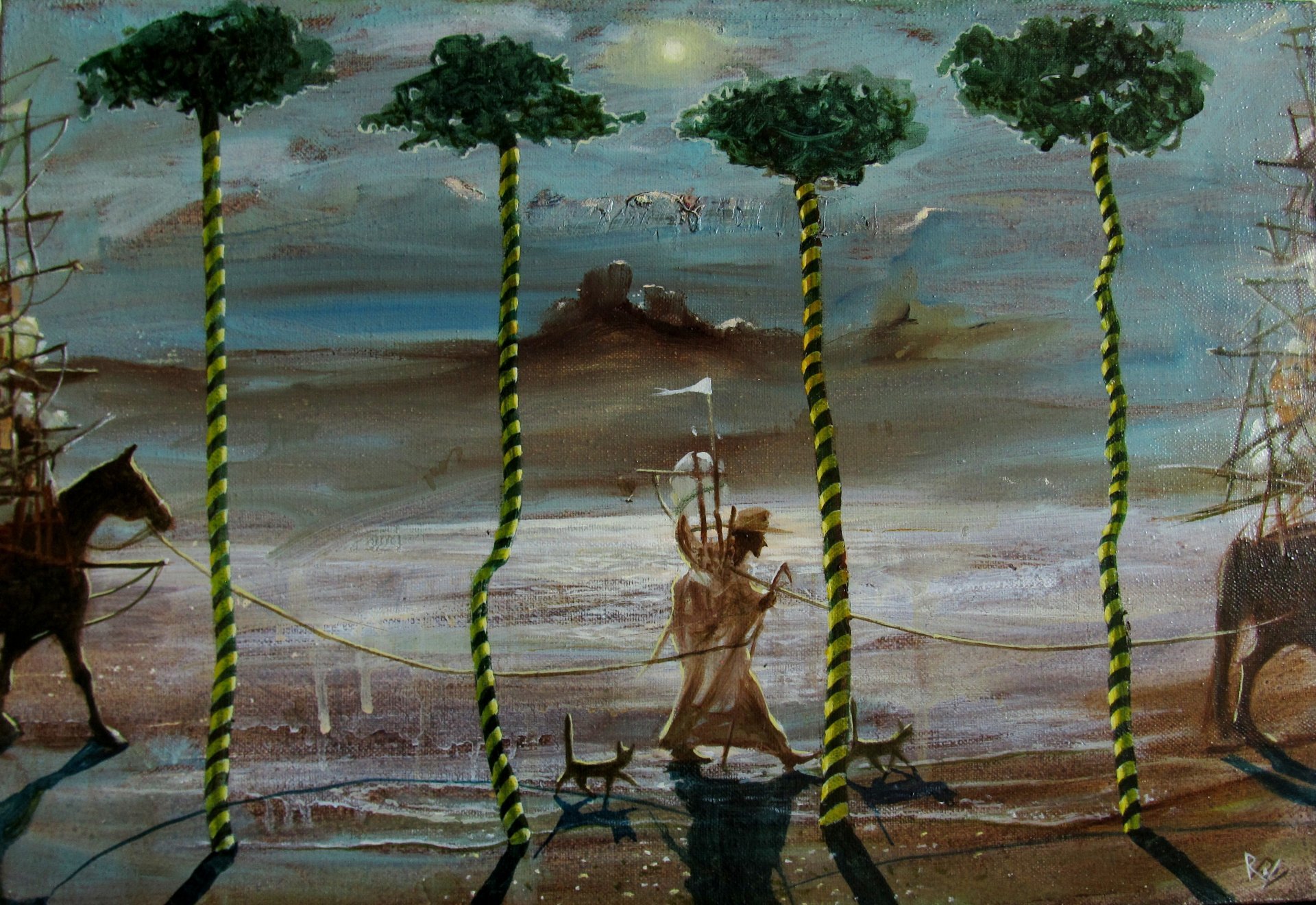 WANDERING PHILOSOPHER Painting by Serhiy Roy