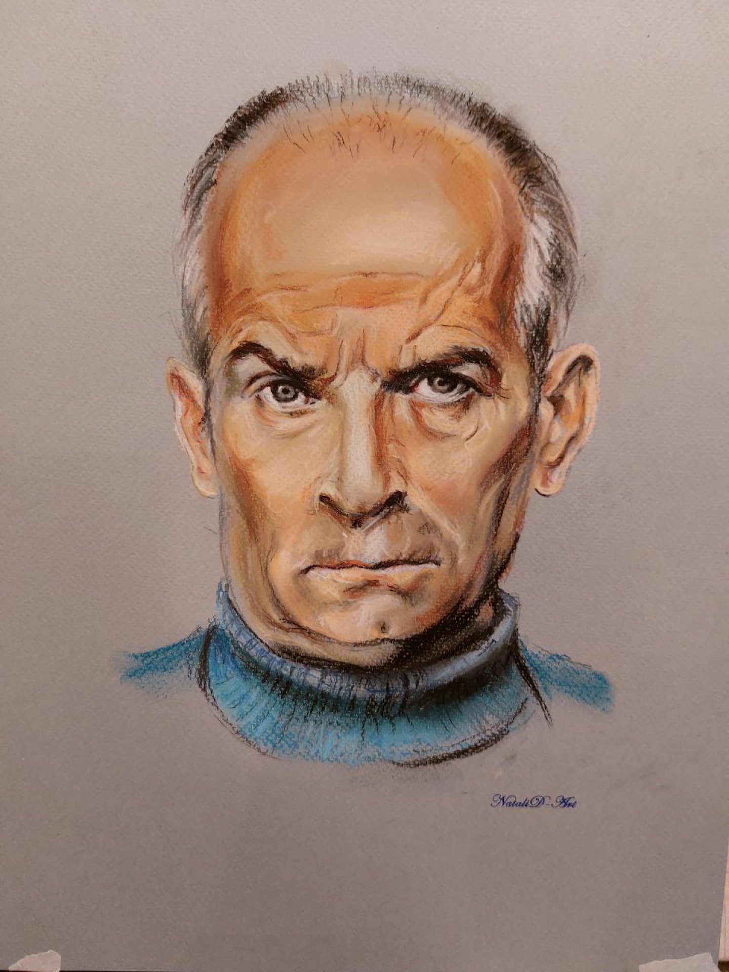 Louis de Funes: My Pastels Drawing - Natali Diduh