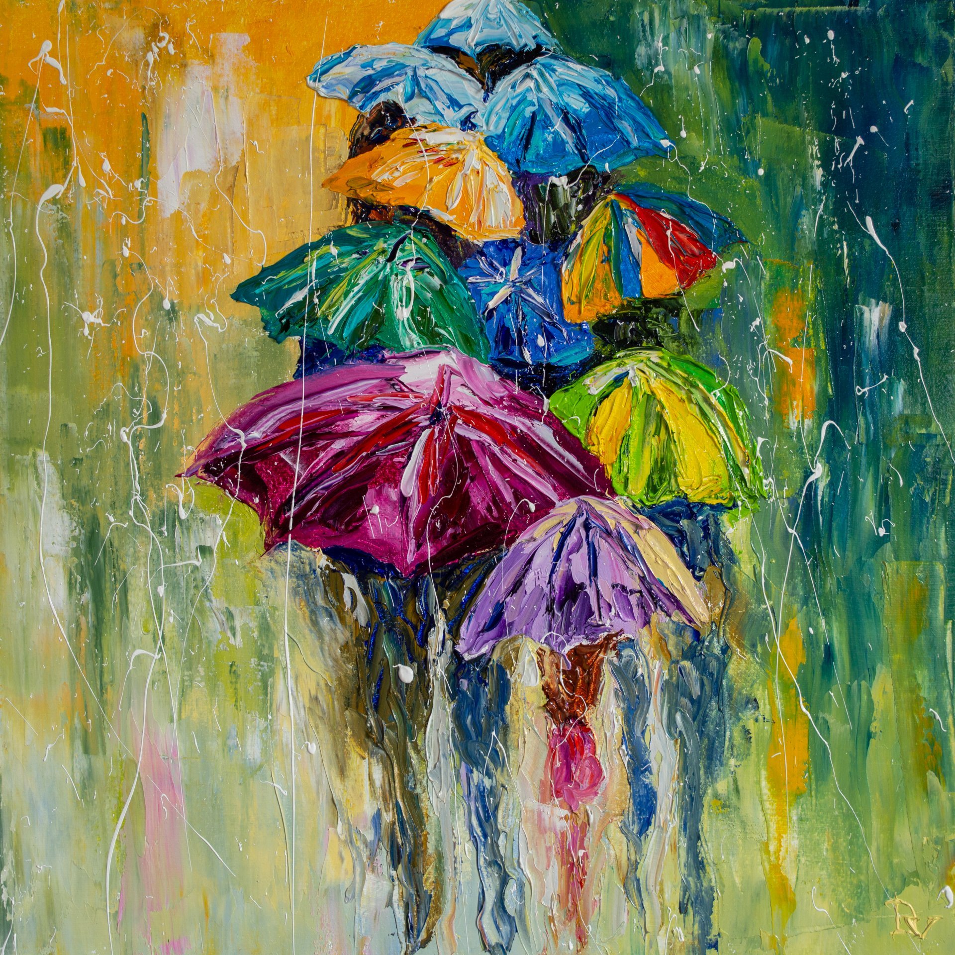 Rain Painting by Vladyslav Durniev - Jose Art Gallery