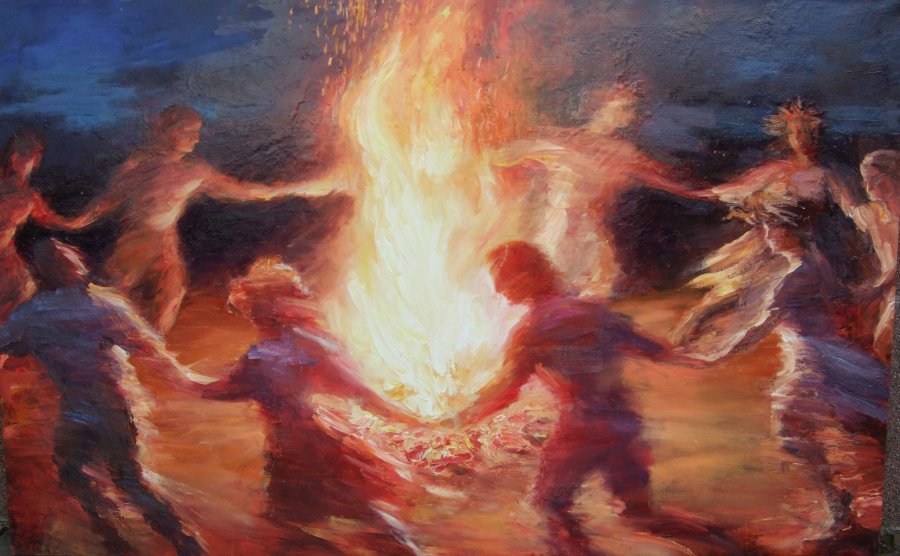 Hara dance Painting by Olena Samoilyk - Jose Art Gallery