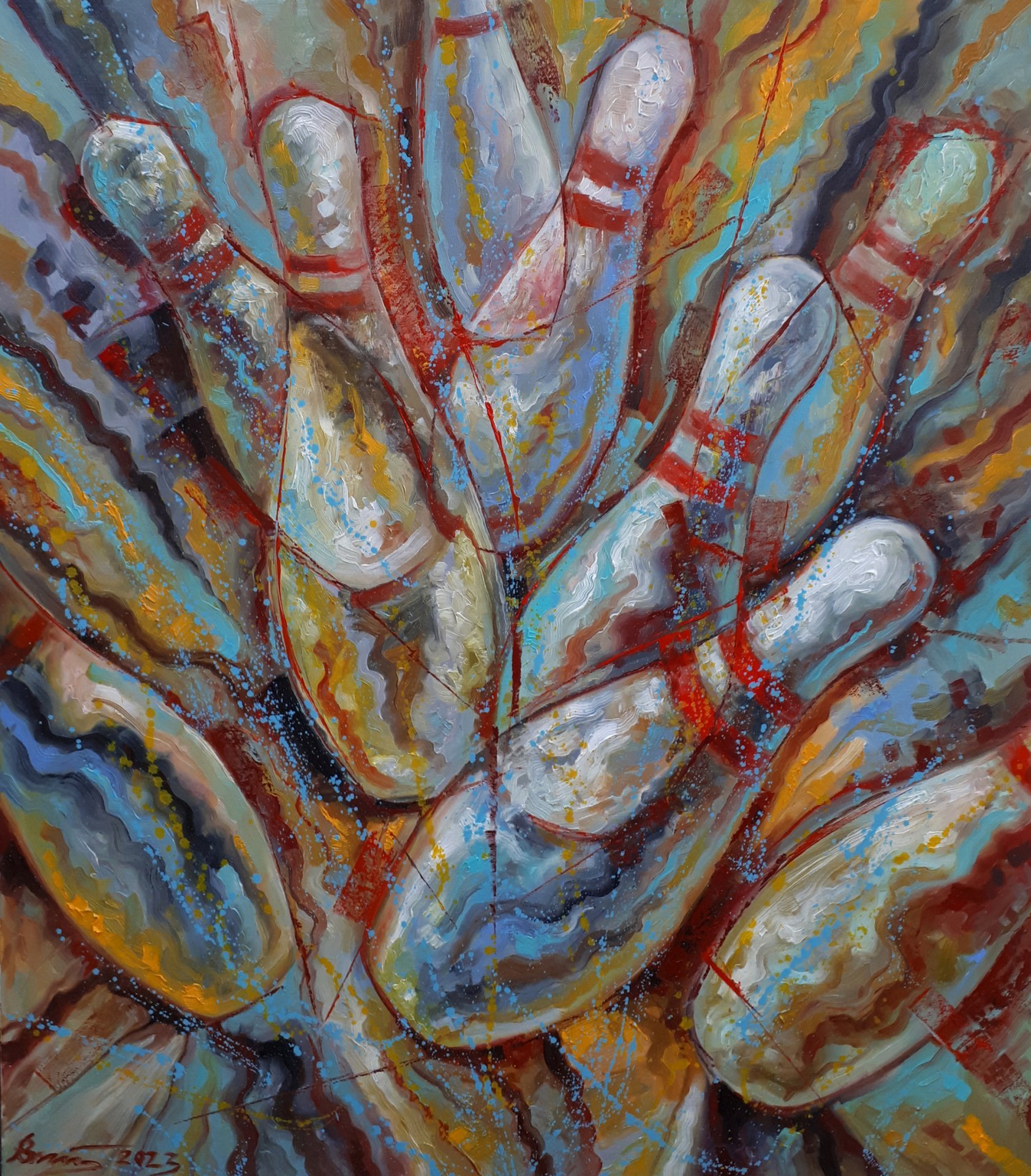 Strike Painting by Serhii Voichenko - Jose Art Gallery