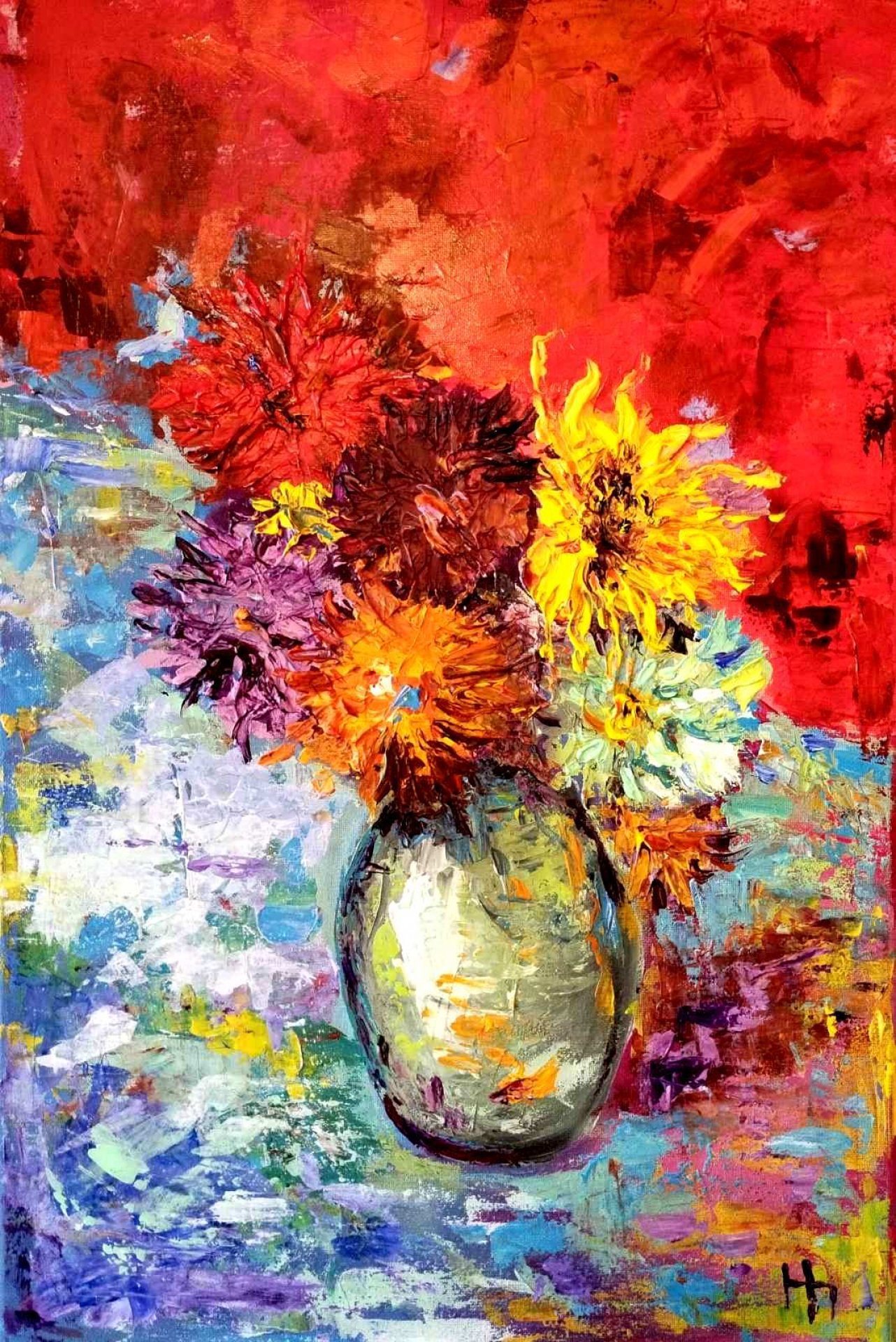 Autumn Harmony Painting by Natali Shevale - Jose Art Gallery