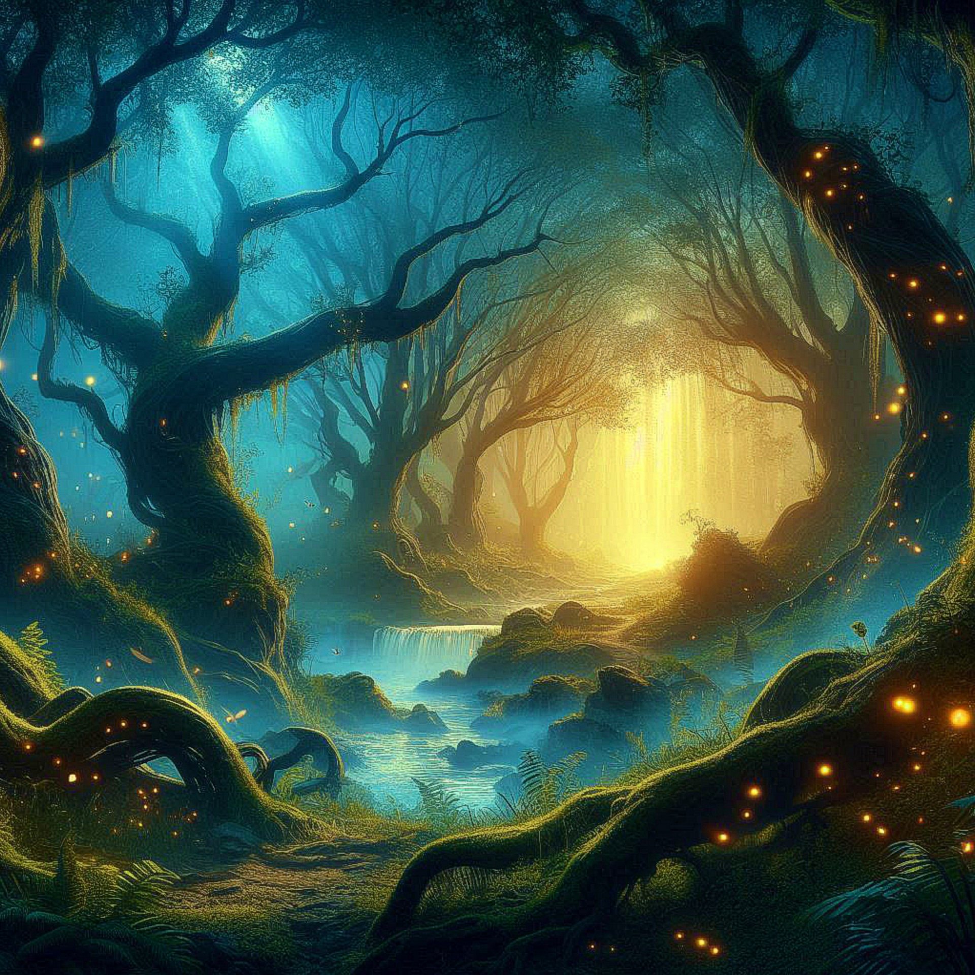 Forest Glow Magic Unveiled Digital Art Dilllip Creator