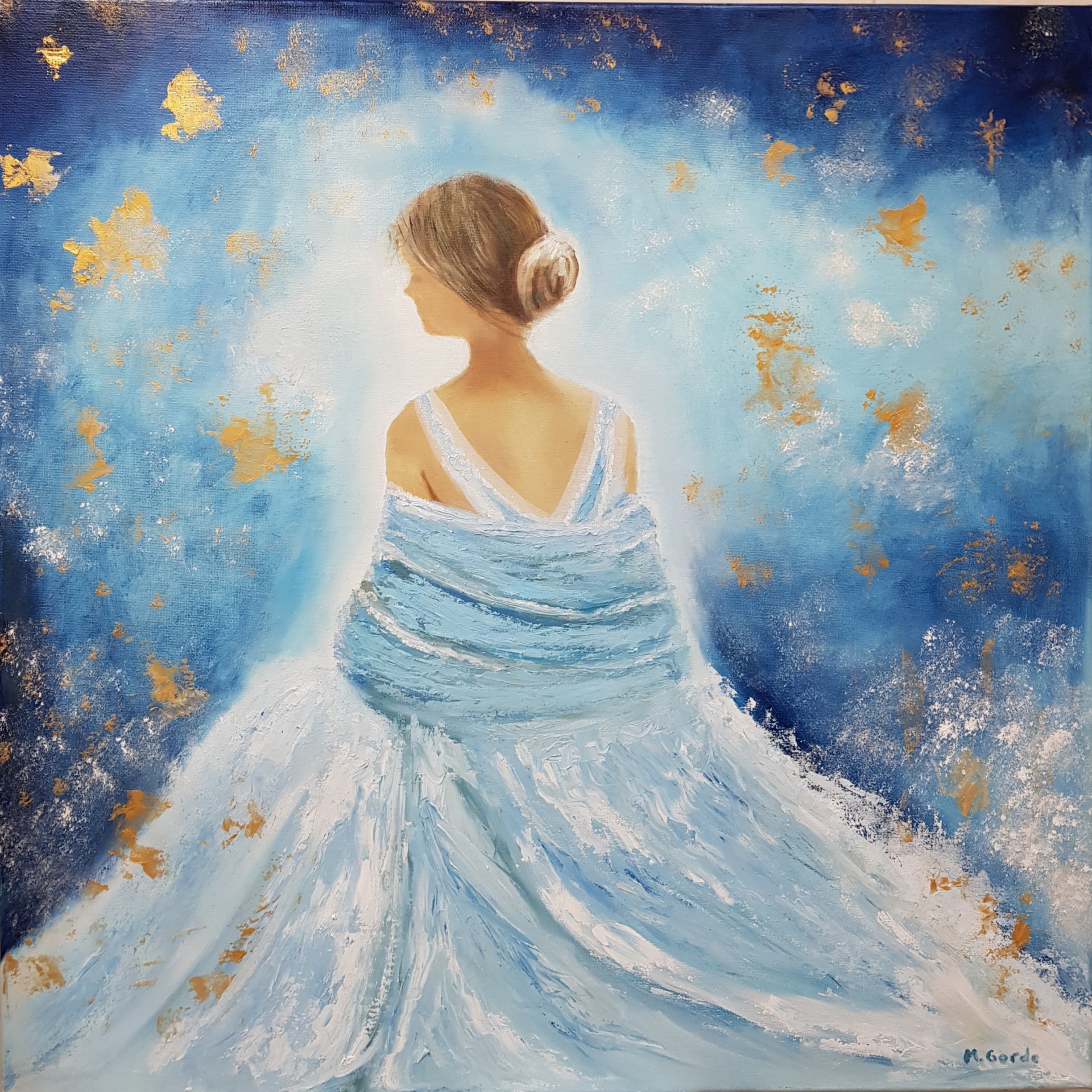 Reflections of serenity Painting by Mercedes Gordo