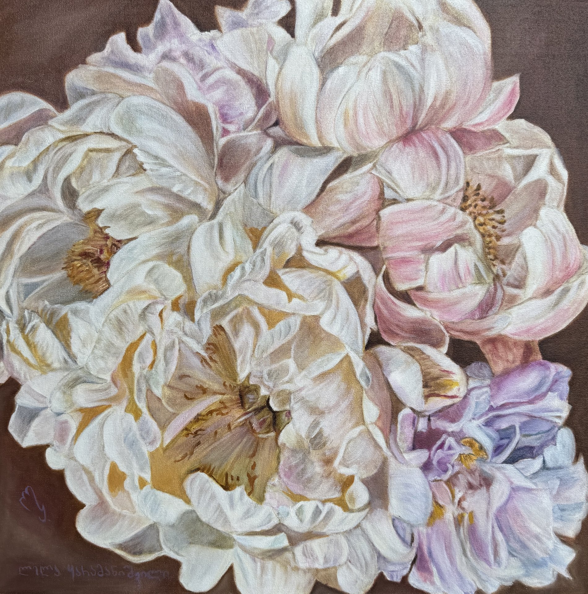 Scent of spring Painting by Lela Karamanishvili