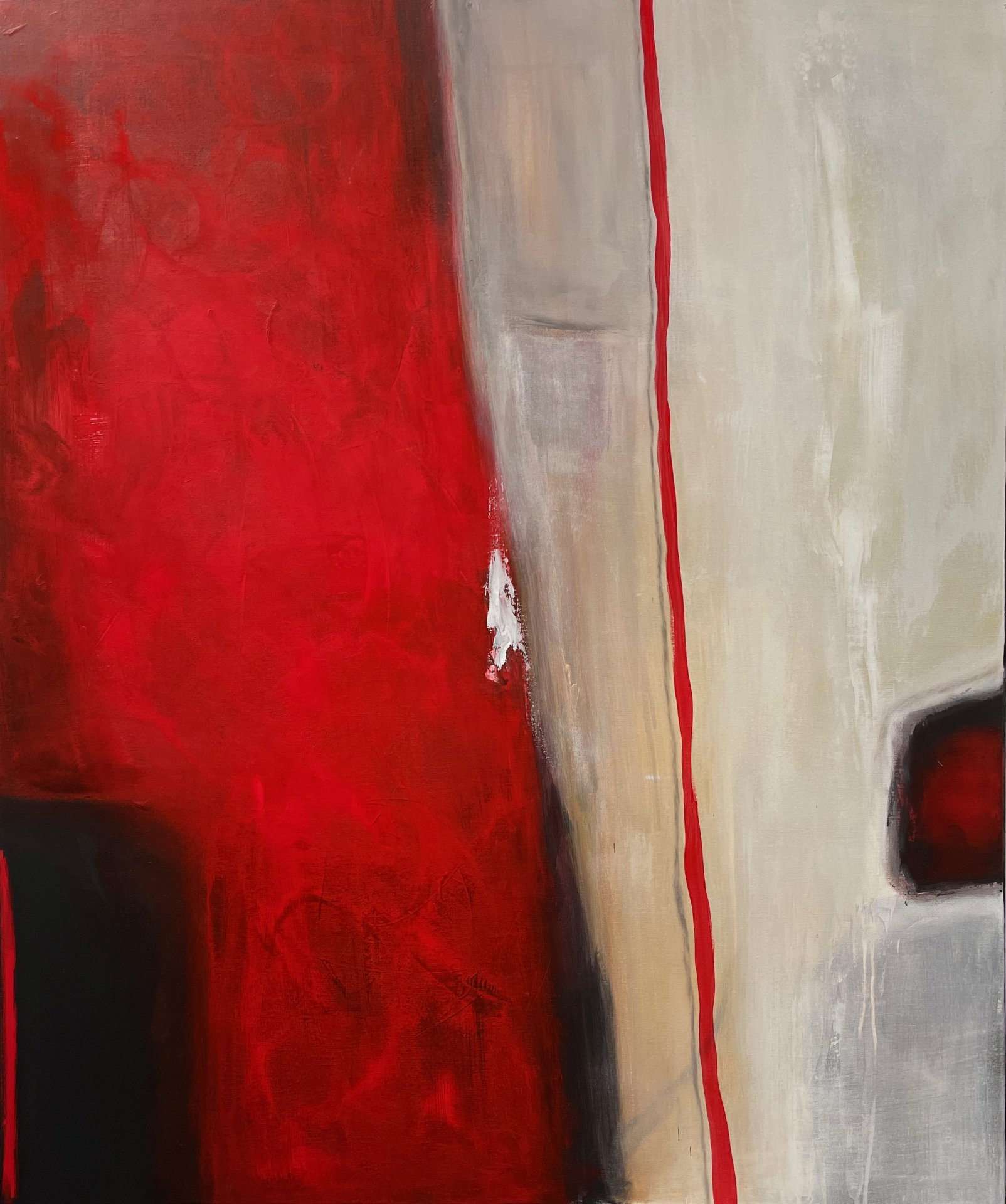 Filo Rosso I Painting by Marion Kotyba - Jose Art Gallery Filo Rosso I Painting by Marion Kotyba - Jose Art Gallery