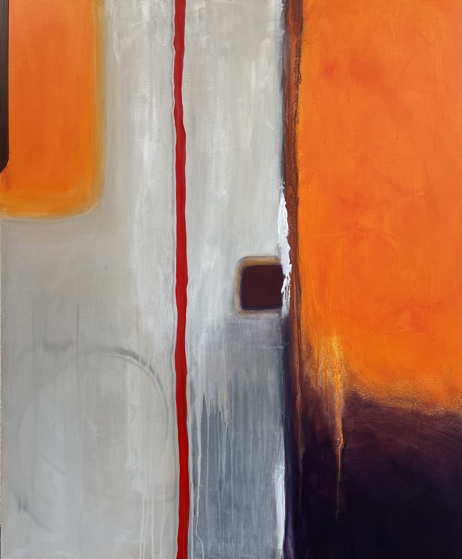 Filo Rosso II Painting by Marion Kotyba - Jose Art Gallery Filo Rosso II Painting by Marion Kotyba - Jose Art Gallery