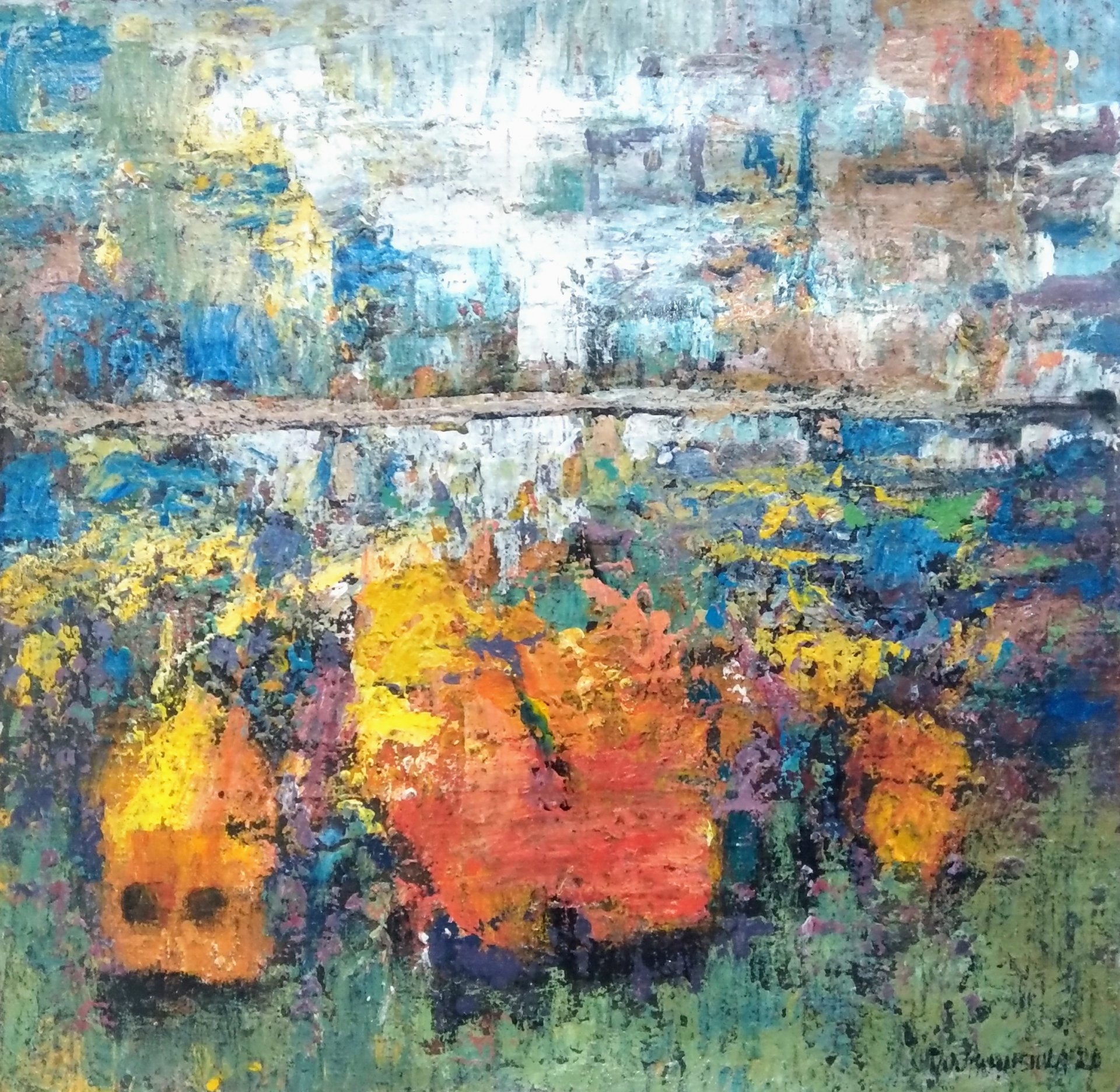 The rush Painting by Arinsiola Joseph - Jose Art Gallery