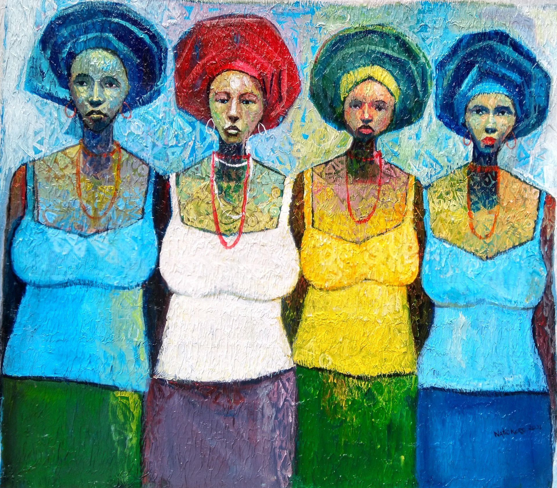 Champions of the cause Painting by Nat Okoro