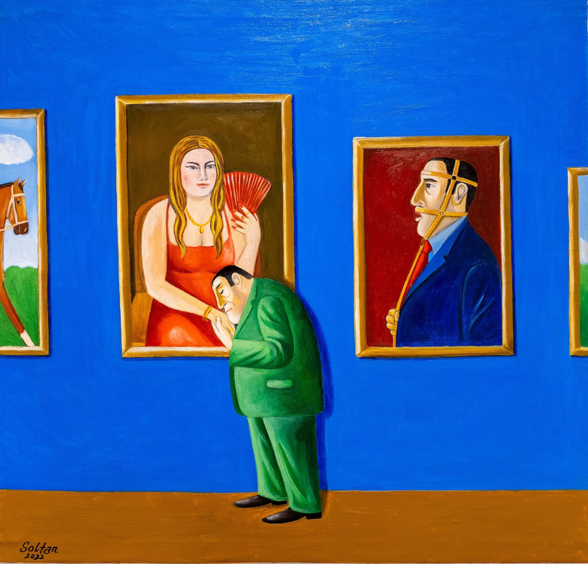 Fan Painting by Soltan Soltanli - Jose Art Gallery