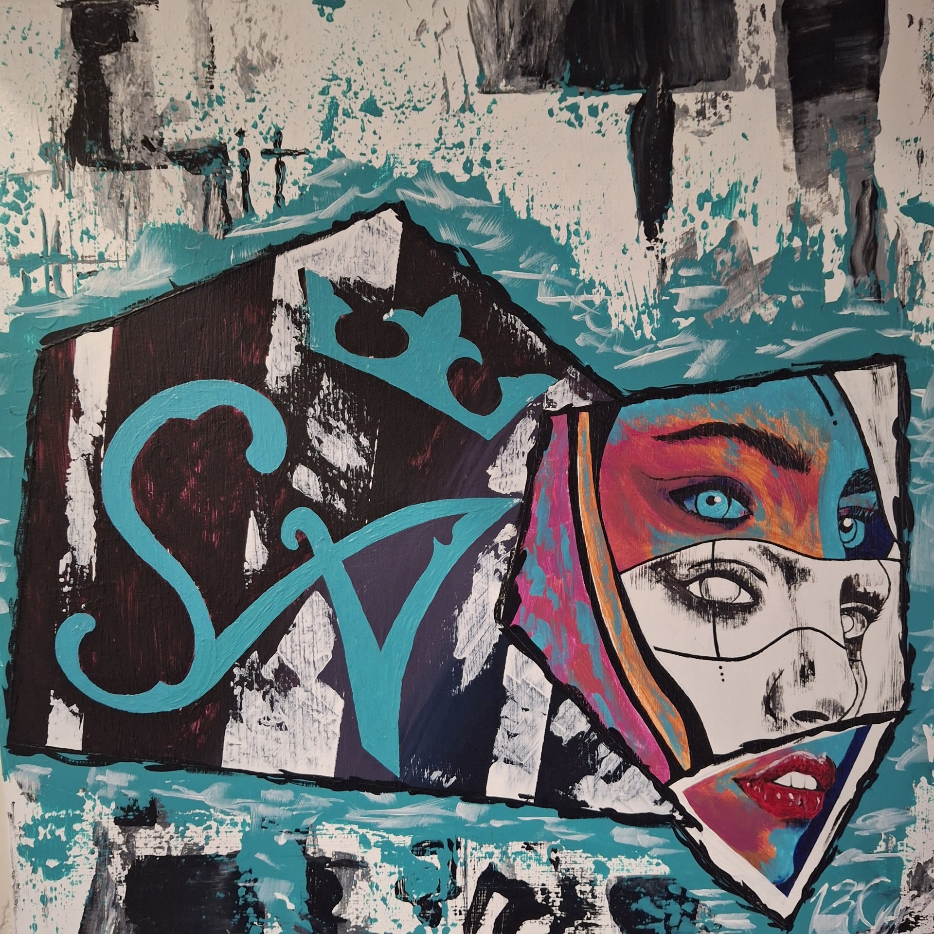 Logo Painting by Anton Sjerov - Jose Art Gallery