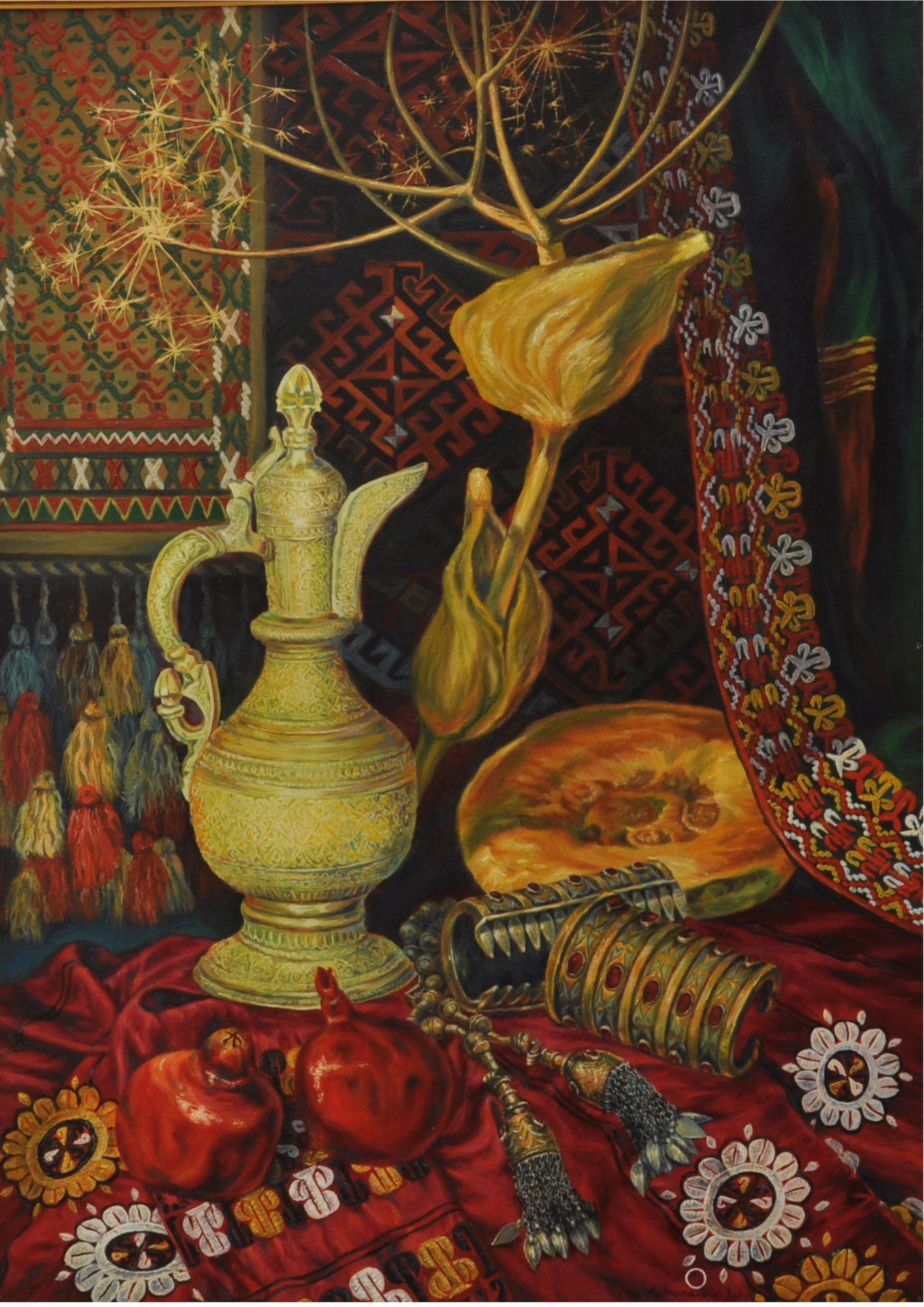 Turan: History in Artifacts Painting by Yakub Kalmuradov