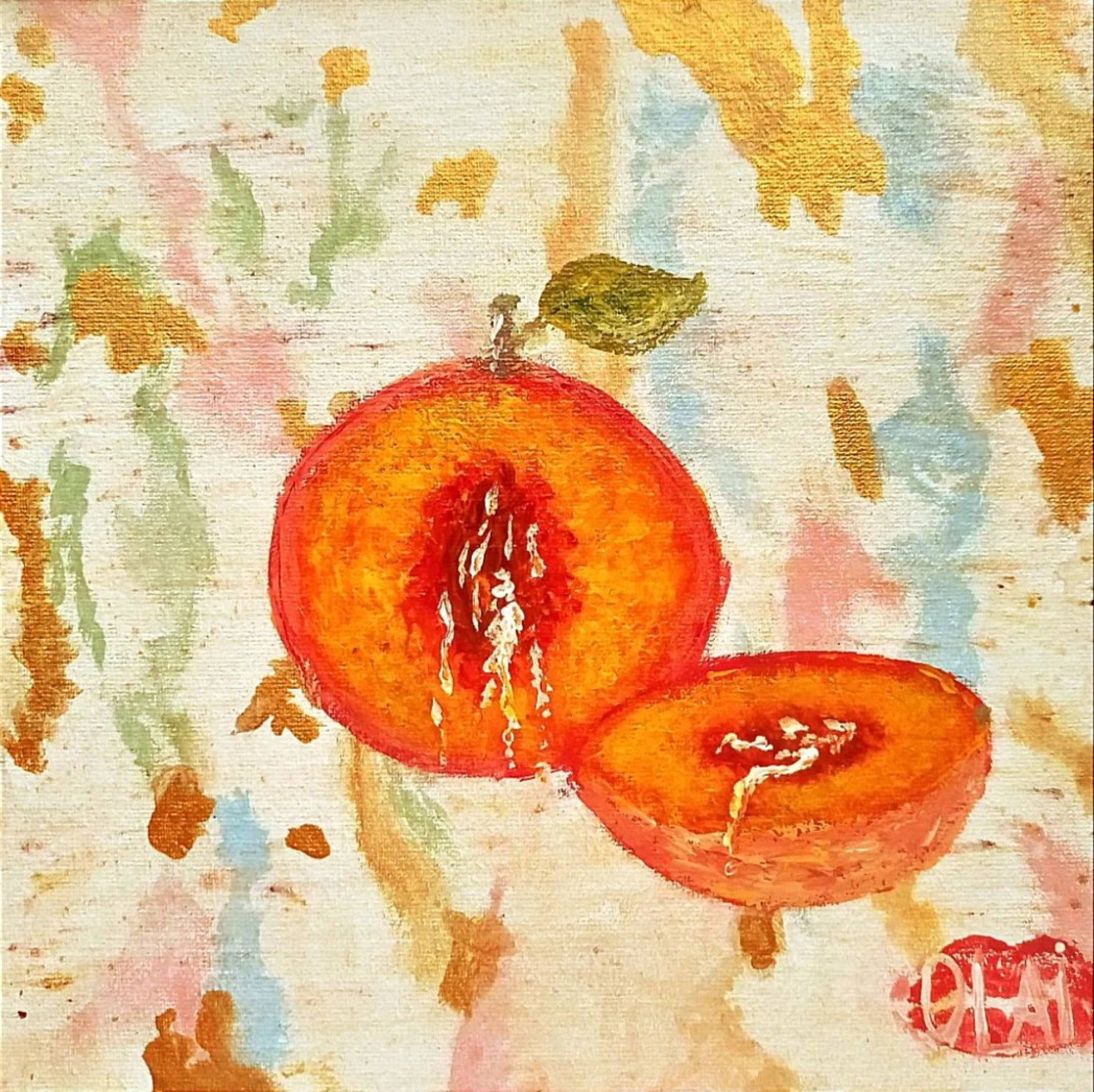 Peaches without a girl: Ancient history Digital Art - Olai