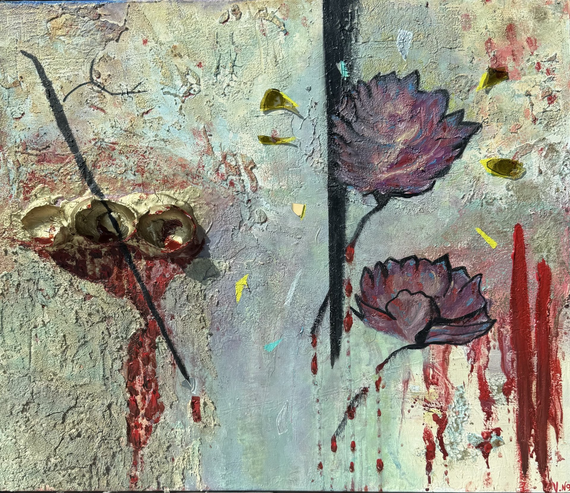 Pintura Arte Amor Love Minimalist Art | The Trendy Art