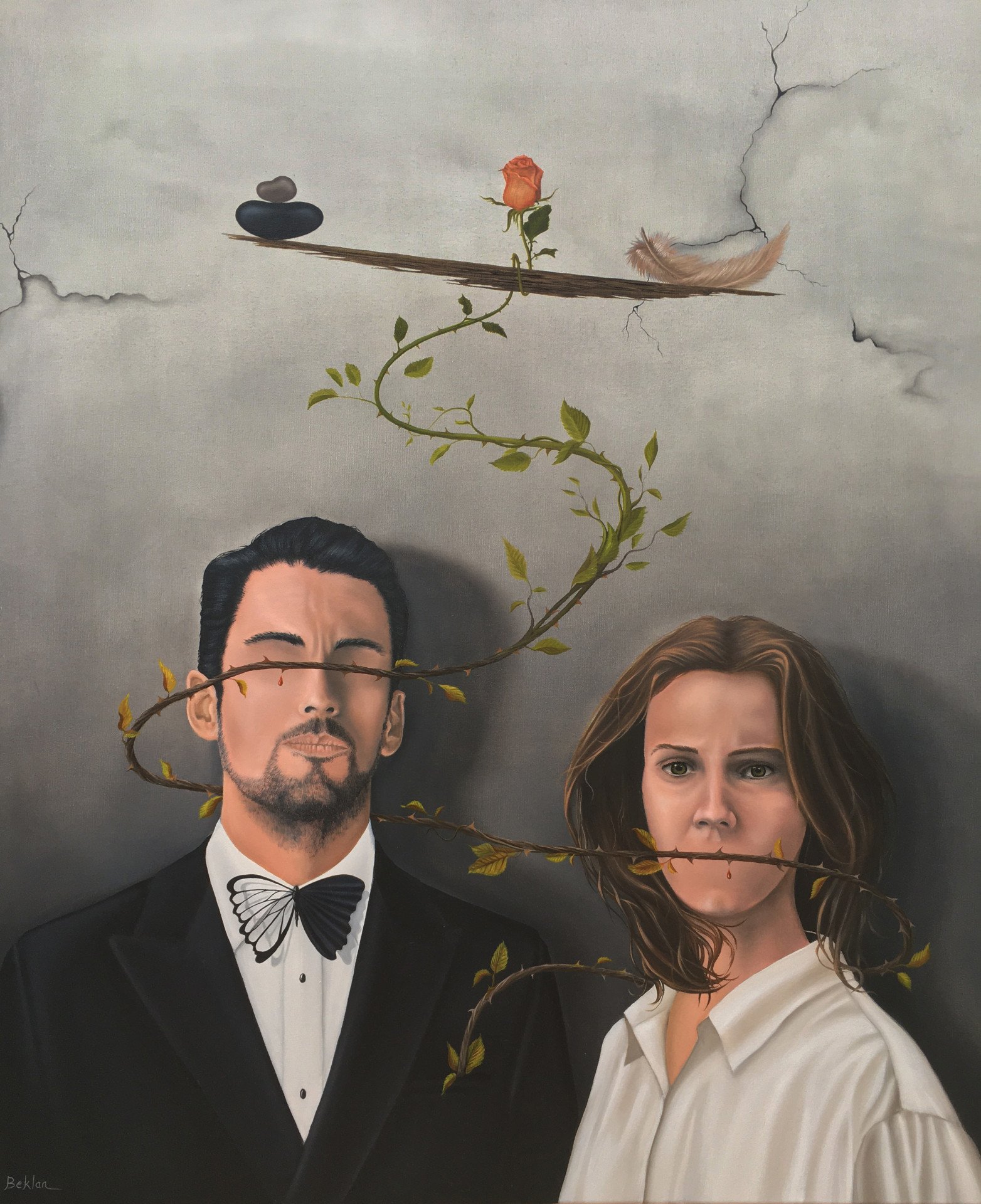 Silence Painting by Beklan Kizilcay - Jose Art Gallery