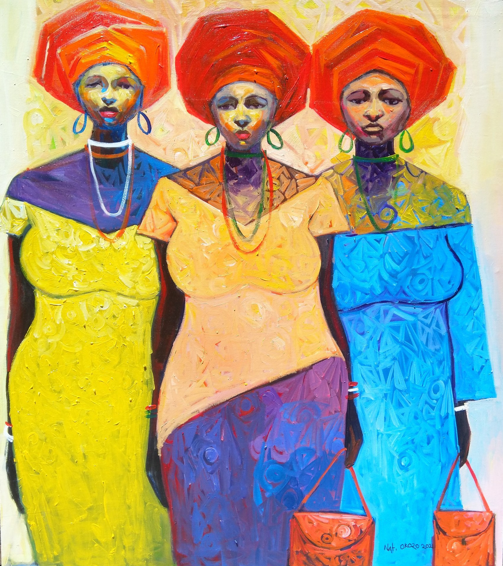 Our resilience Painting by Nat Okoro - Jose Art Gallery