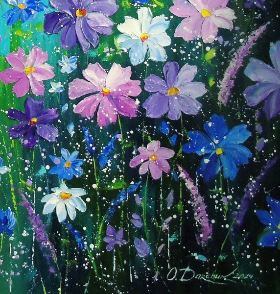 Dance of the Morning Flowers Painting by Olha Darchuk