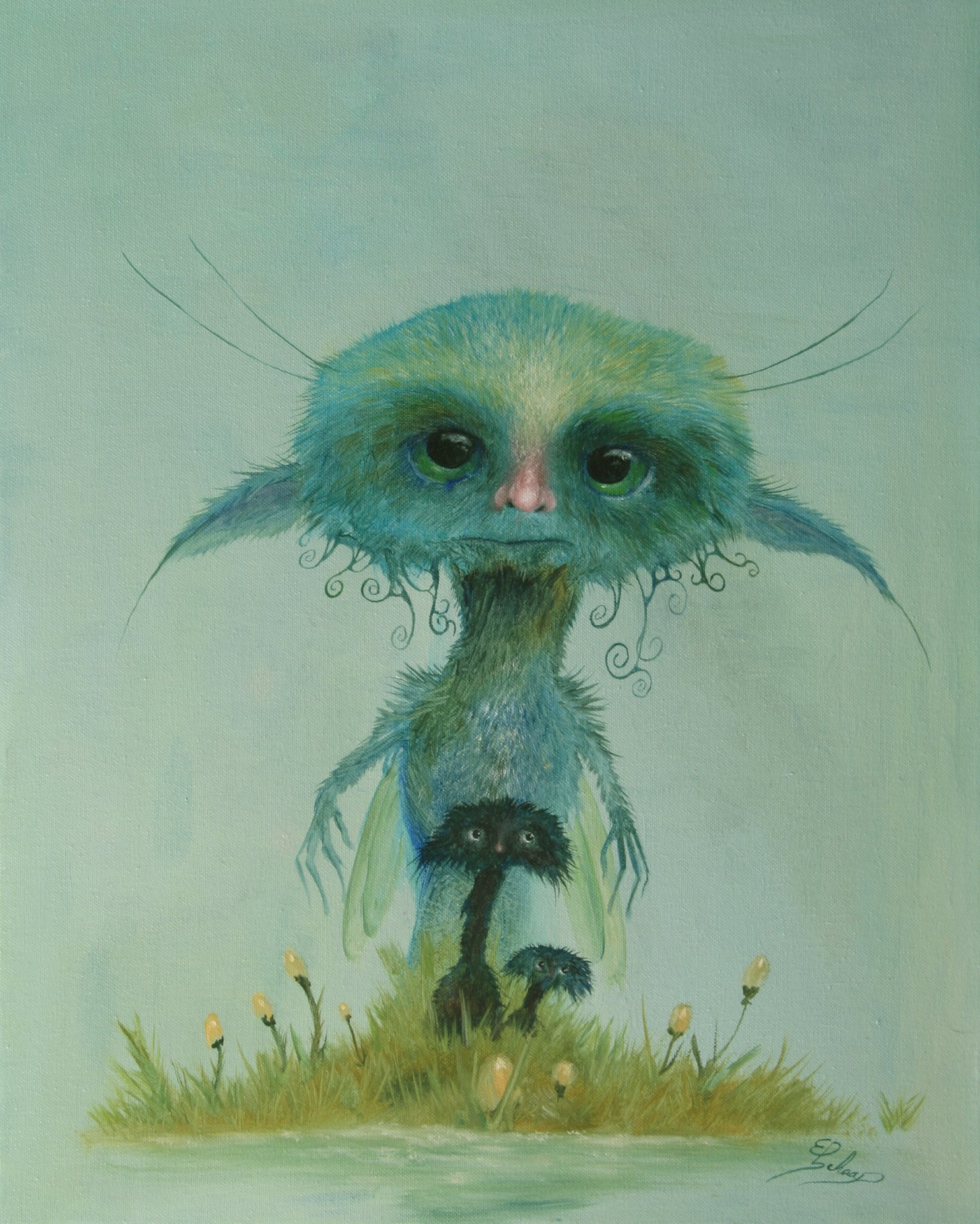 Watchful Eye Painting by Ed Schaap - Jose Art Gallery