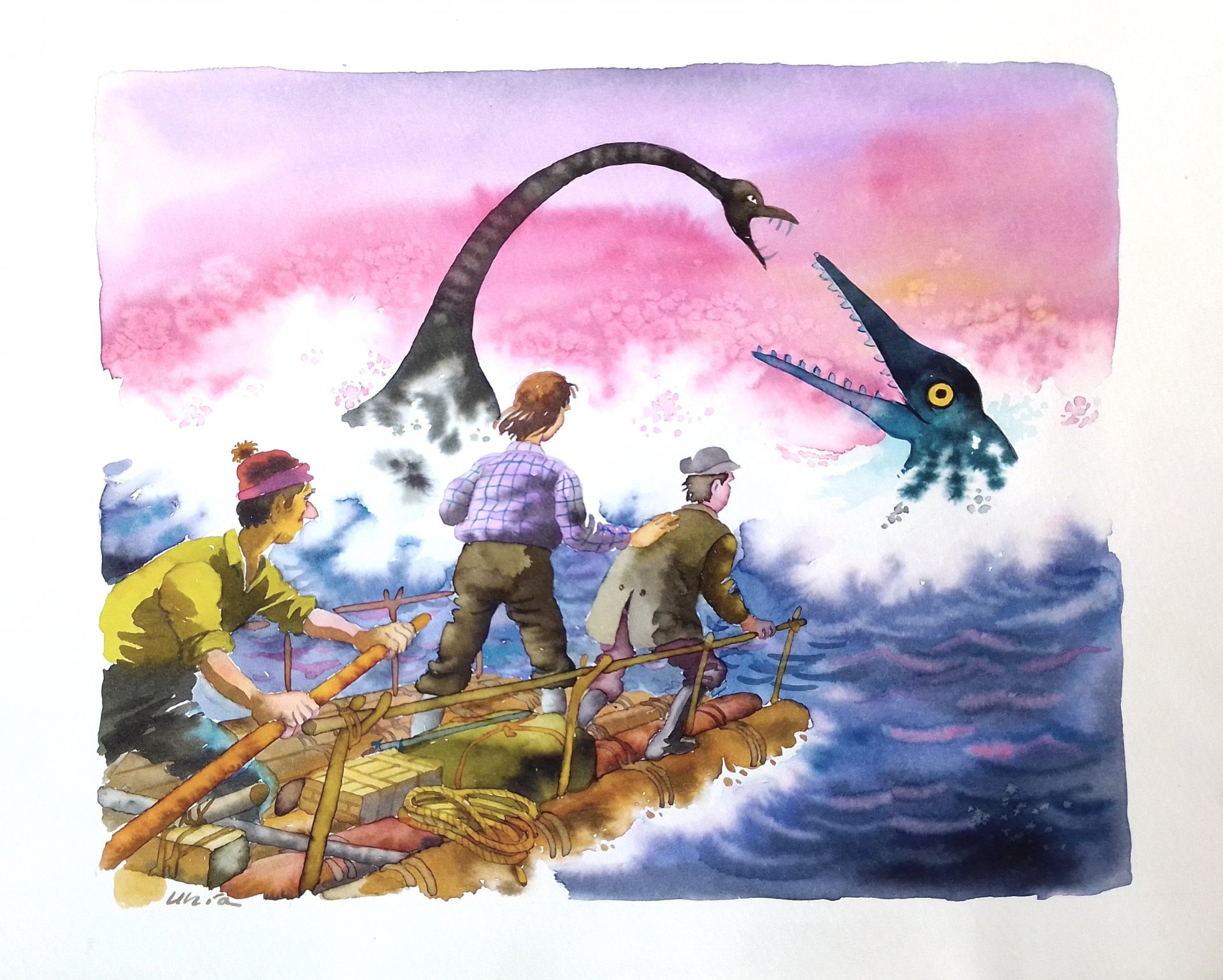 Journey to the center of the Earth Painting by Manuel U.Lima