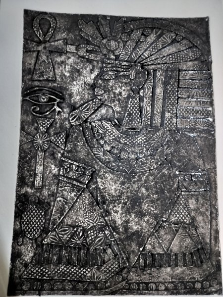 Secrets of Egypt: Cultural Textures Painting by Zainab Banglore