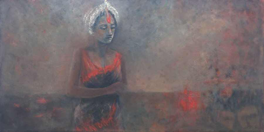 Eternal Womanhood Painting by LITON KAR - Jose Art Gallery
