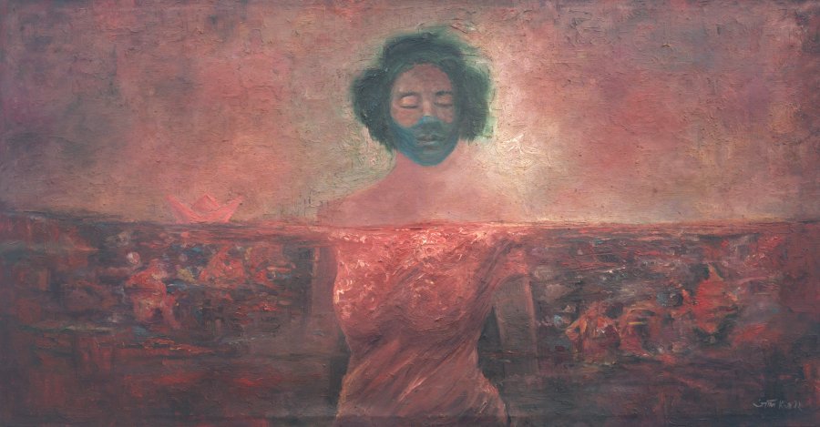 Breath of Heat Embraces Painting by LITON KAR