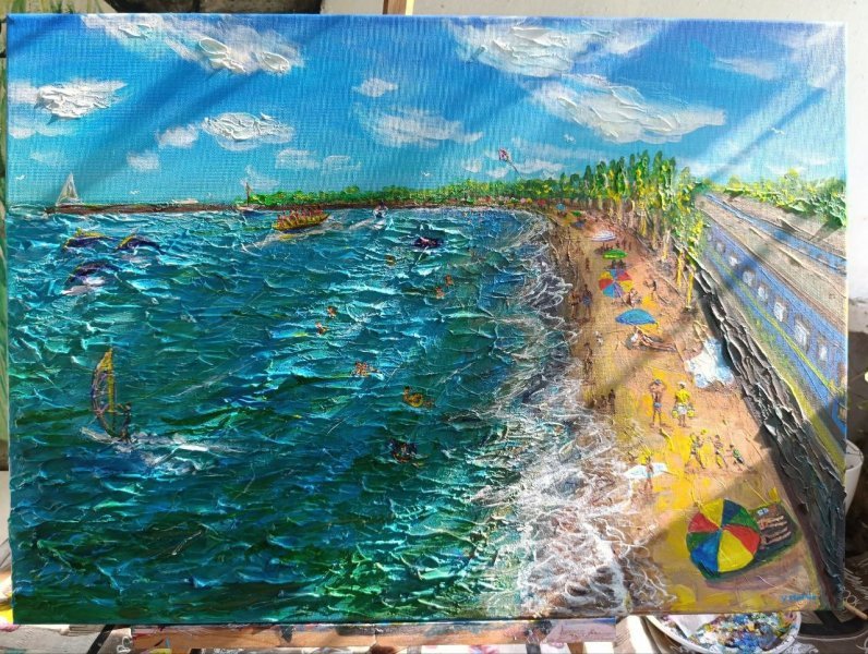 Video Review of Sea inspiration – Painting by Yuliya Magda