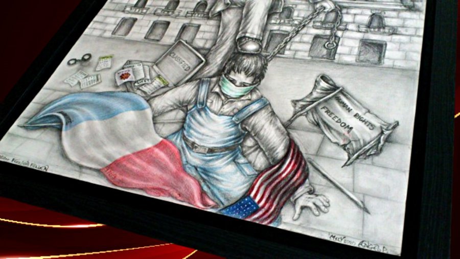 FREEDOM FALLEN - REPUBLICAN SP Dibujo - ANGEL PIANGELO