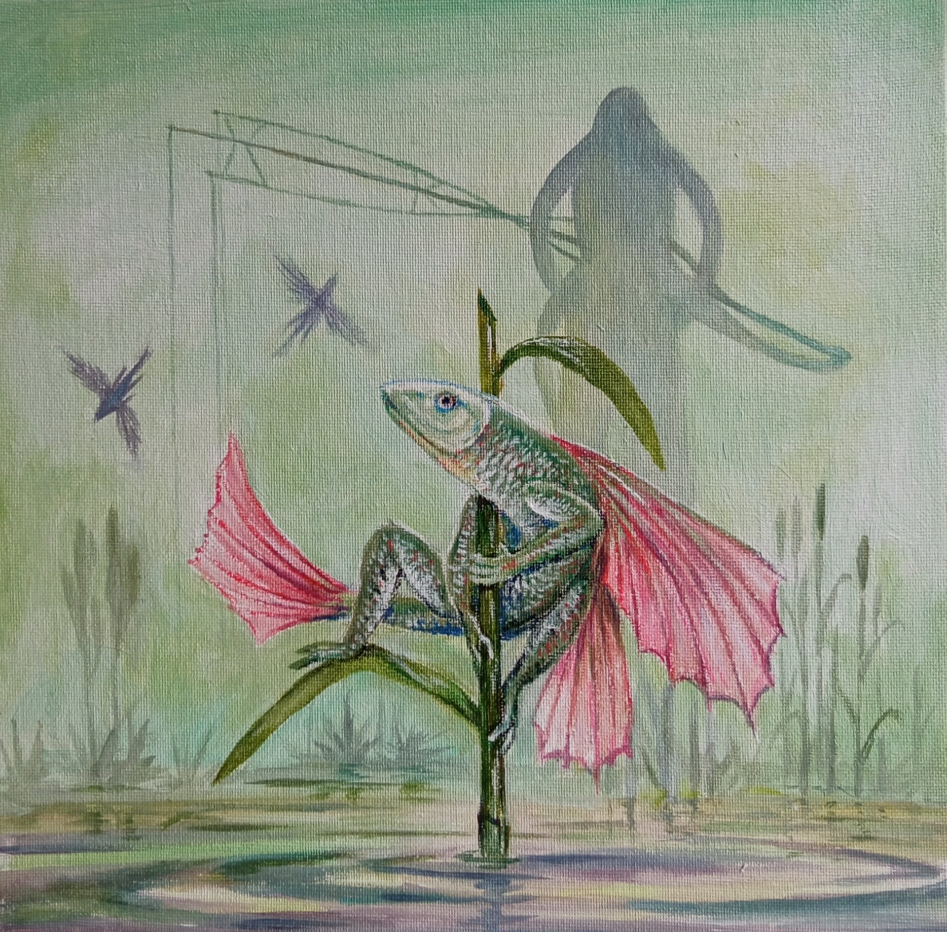 Fishing Painting by Anton Amit - Jose Art Gallery