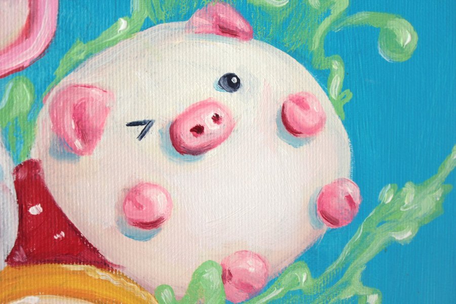 Matcha Portrait Fashion Art Painting by Tetiana Bogdanova