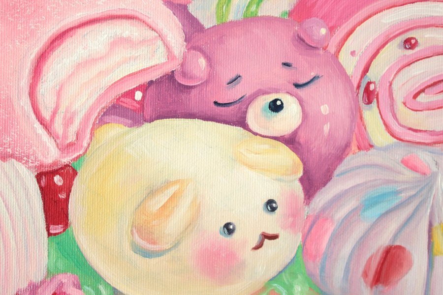 Matcha Portrait Fashion Art Painting by Tetiana Bogdanova