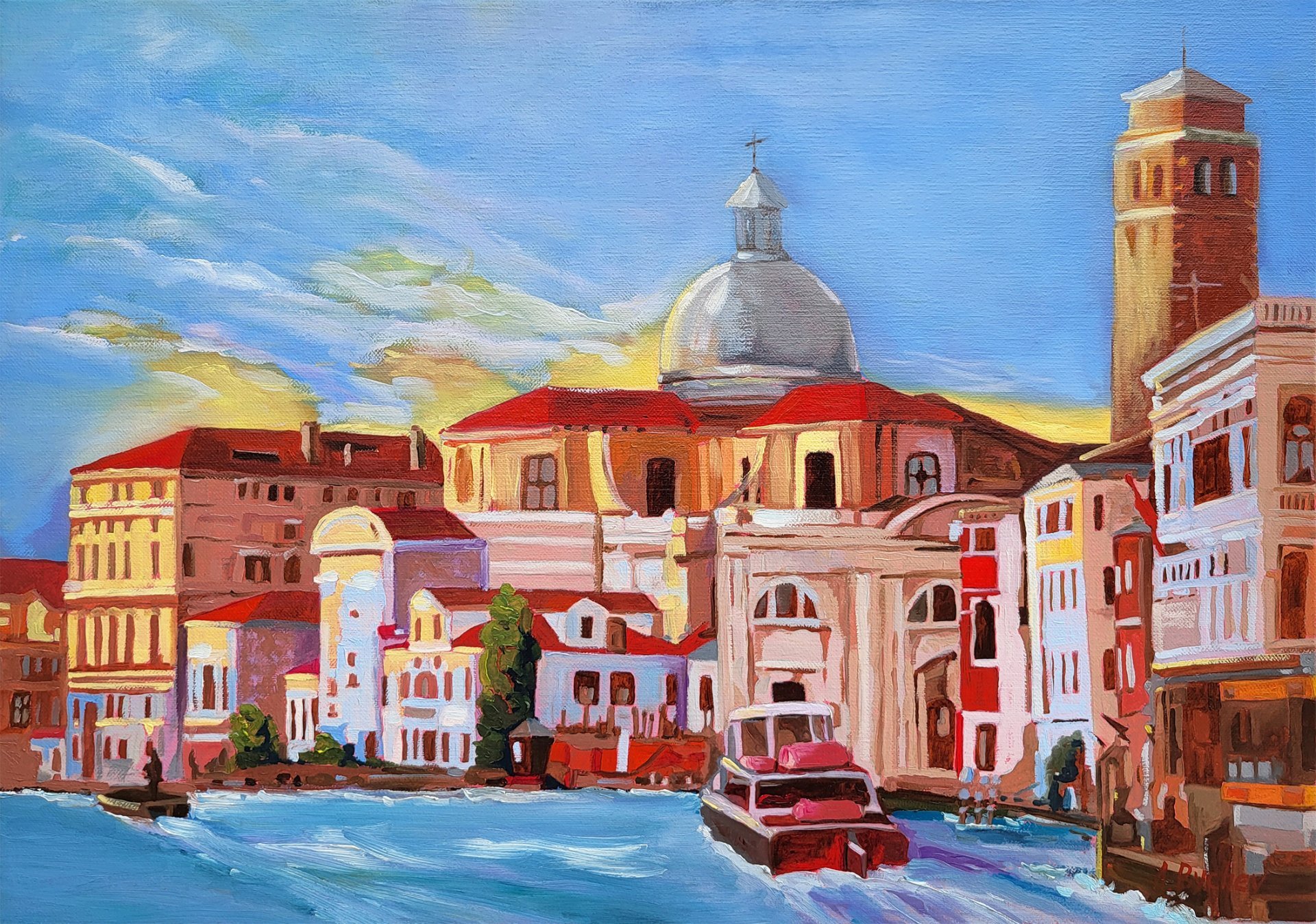 Venice Painting by Andrіі Bychev - Jose Art Gallery