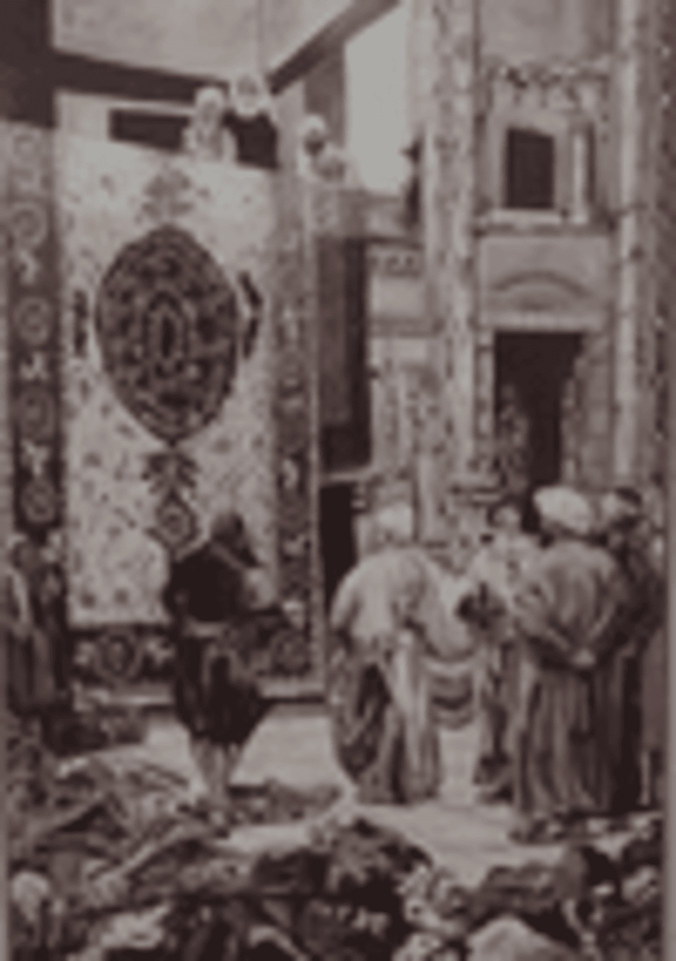 CARPET MERCHANT Painting by Zehra Atici - Jose Art Gallery