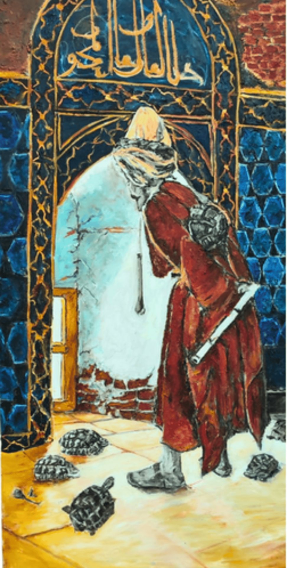 Osman Hamdi's Turtles Tamer Painting by Zehra Atici