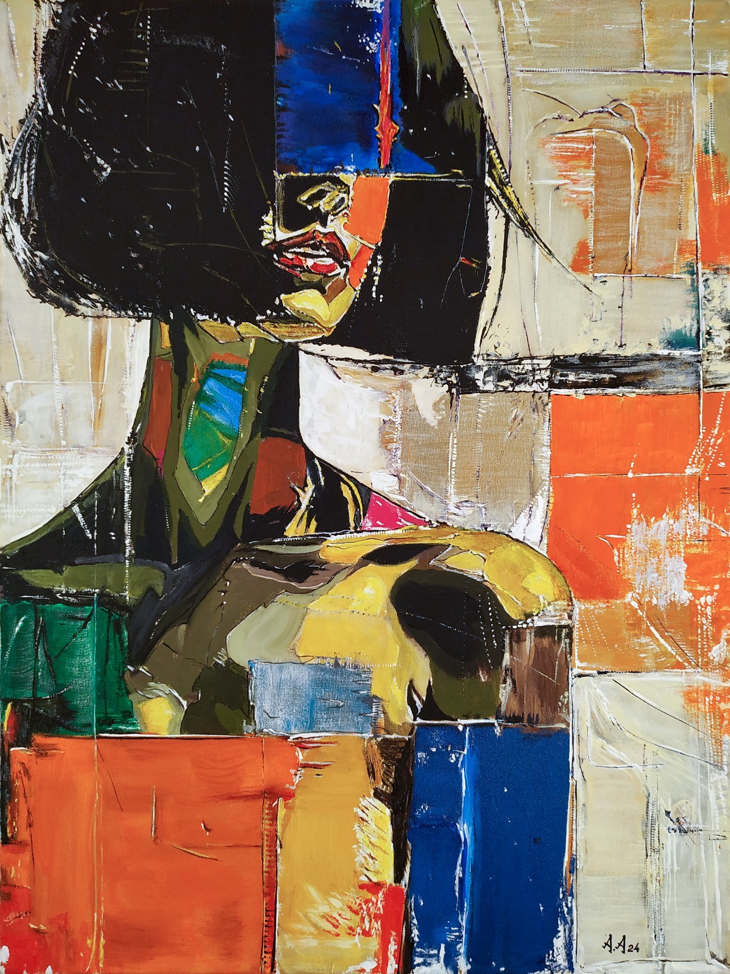 Patchwork Harmony Painting by Alexander Aksyonov