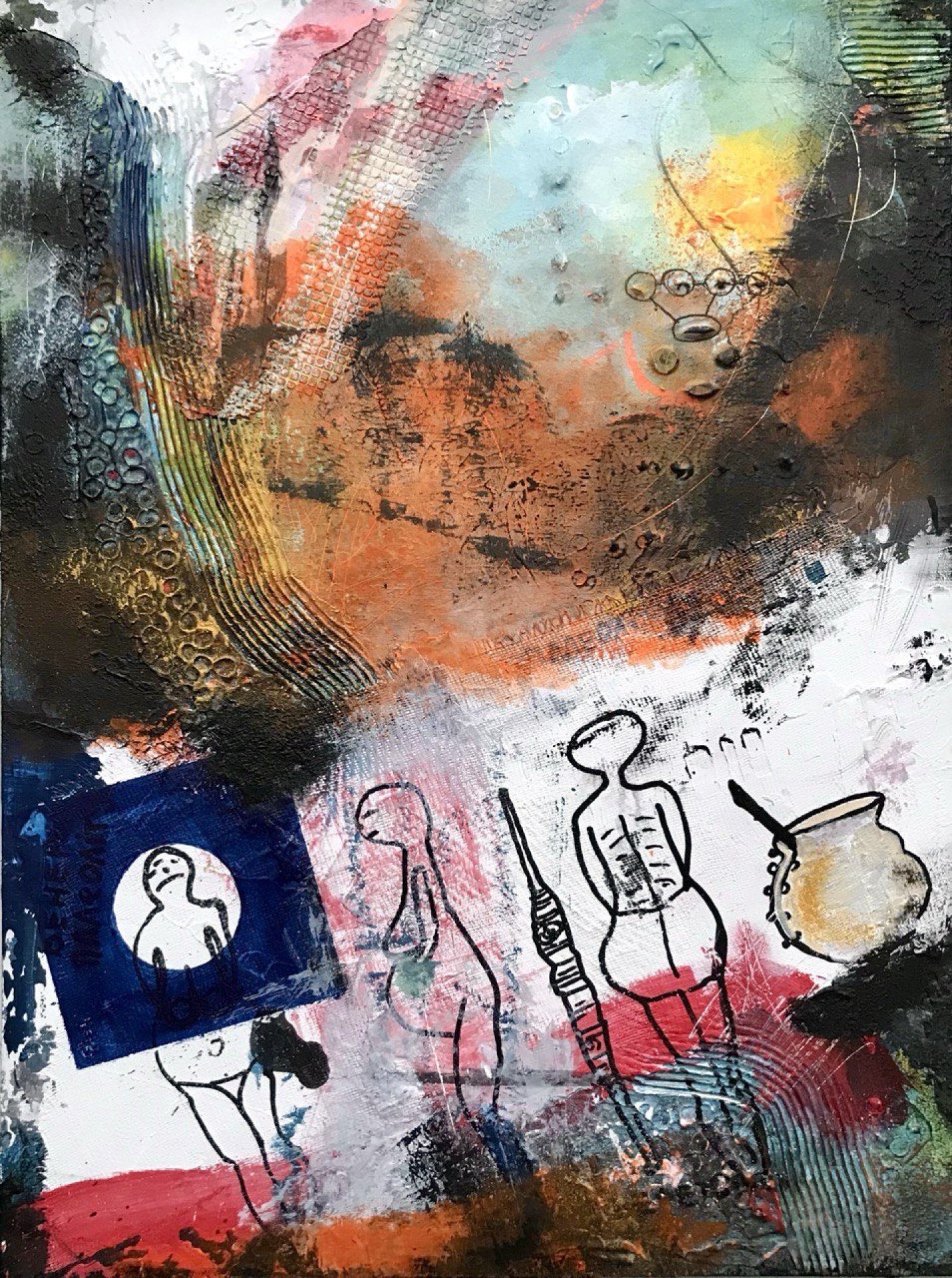 Paleolithic Venuses Painting by Noumenona - Jose Art Gallery