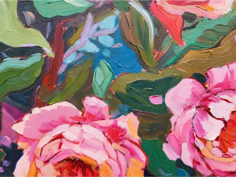 Rose bush Painting by Andrіі Bychev - Jose Art Gallery