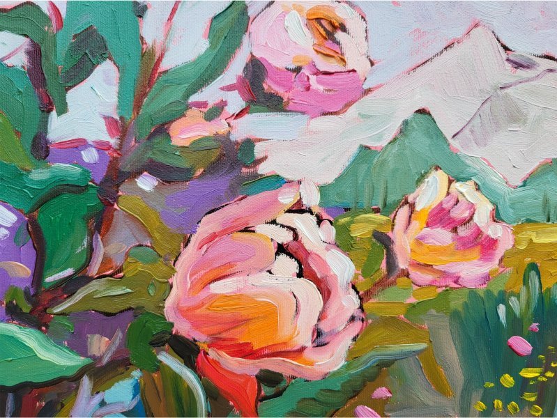 Rose bush Painting by Andrіі Bychev - Jose Art Gallery