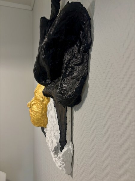 Abstract Plaster Relief Painting by Katrina