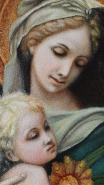 Virgin Mary Painting by Victor Ovcharenco - Jose Art Gallery