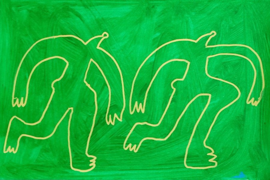 Two runners Drawing - Pablo Po - Jose Art Gallery