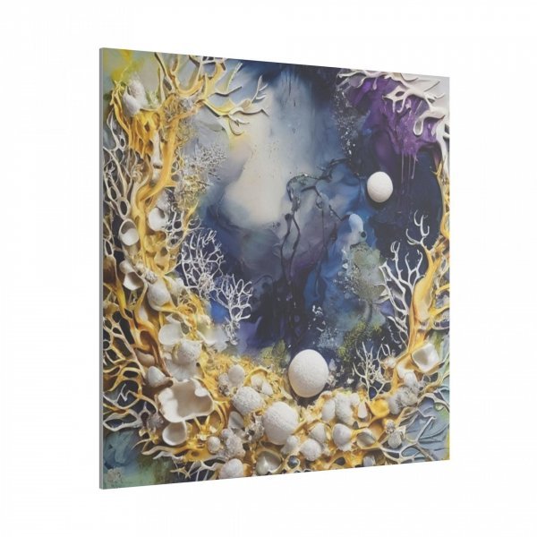 Moon in a Crown of Shells Painting by Selena Sashina