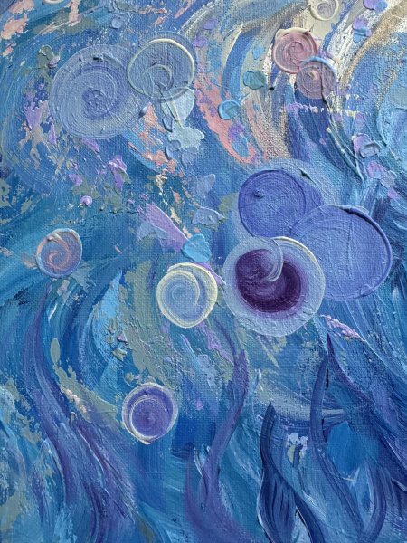 Flower Waterfall: Magic of Color Painting by Olga Markova