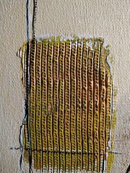 Red Quadrant Painting by Alexander Aksyonov