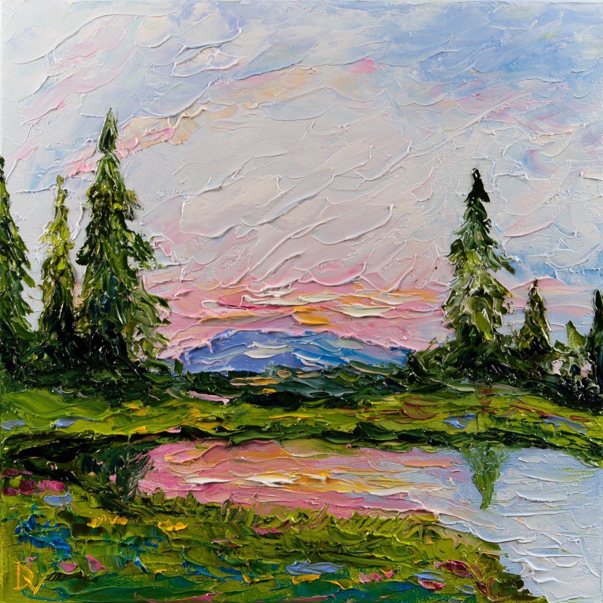 Seren reflections Painting by Vladyslav Durniev